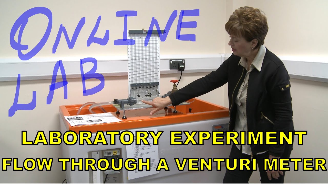 Online laboratory experiment: Flow through a Venturi meter