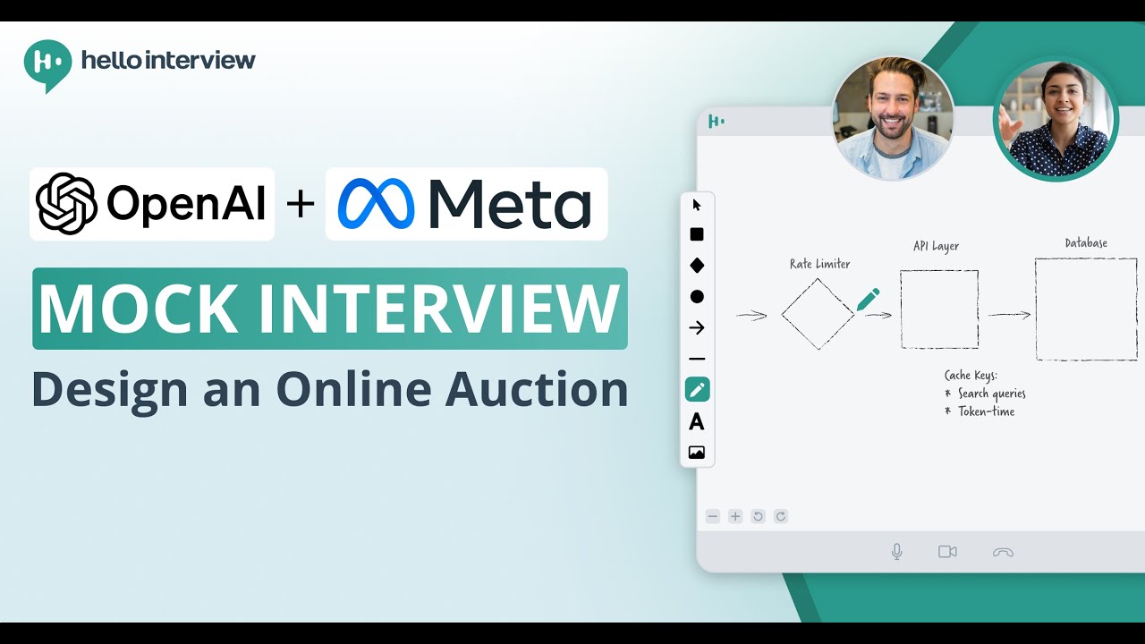 OpenAI & Meta Senior/Staff System Design Mock Interview: Design Online Auction