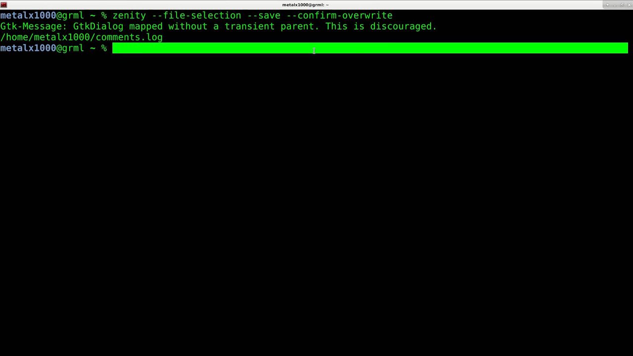 Zenity Dialog for your Linux Shell Script GUI tutorial