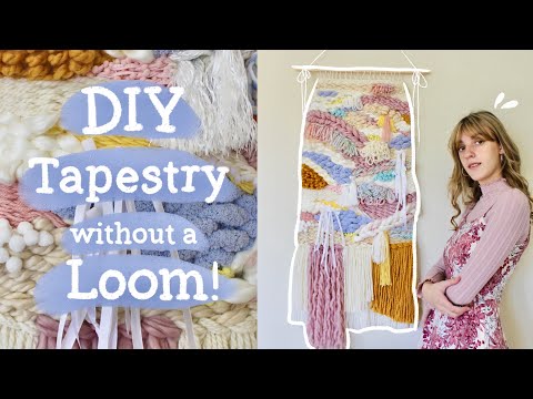 DIY Tapestry Weaving Without a Loom | Beginner Friendly Tutorial