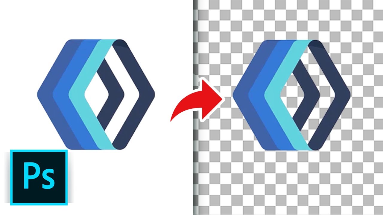 Photoshop: Hintergrund transparent machen | Foto-Hintergrund entfernen| Ein Logo transparent machen