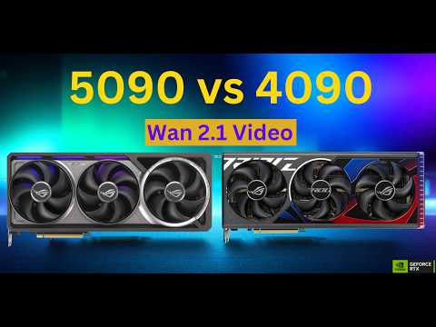 RTX 5090 vs RTX 4090 Running Wan 2.1 AI video generating model locally #5090