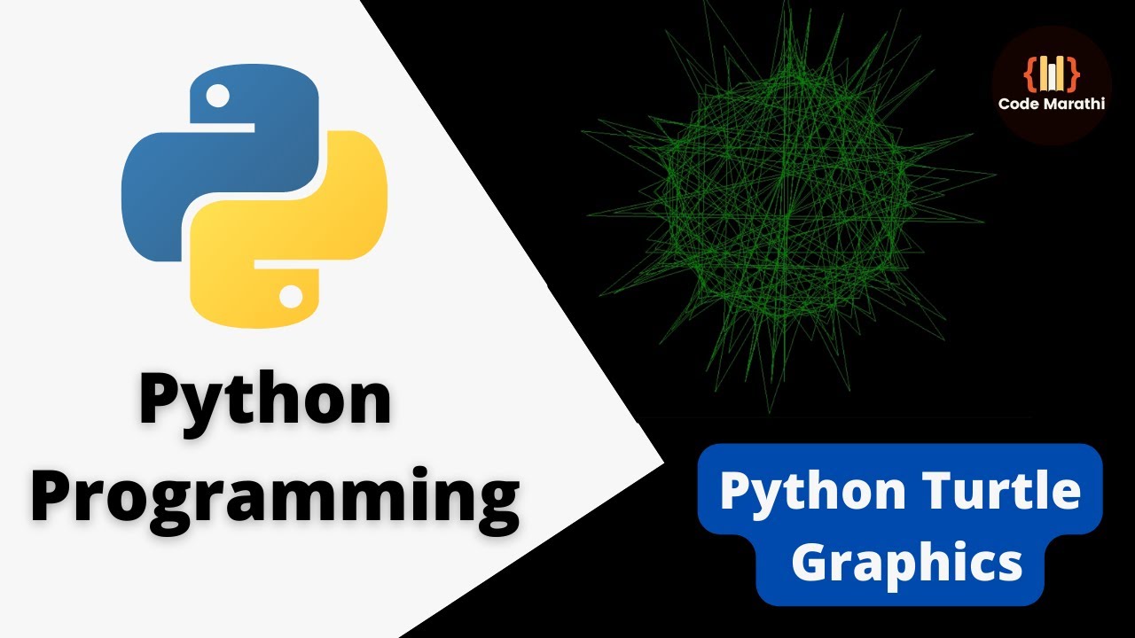 Animated Virus With Python Programming | Python Turtle Graphics | Code Marathi