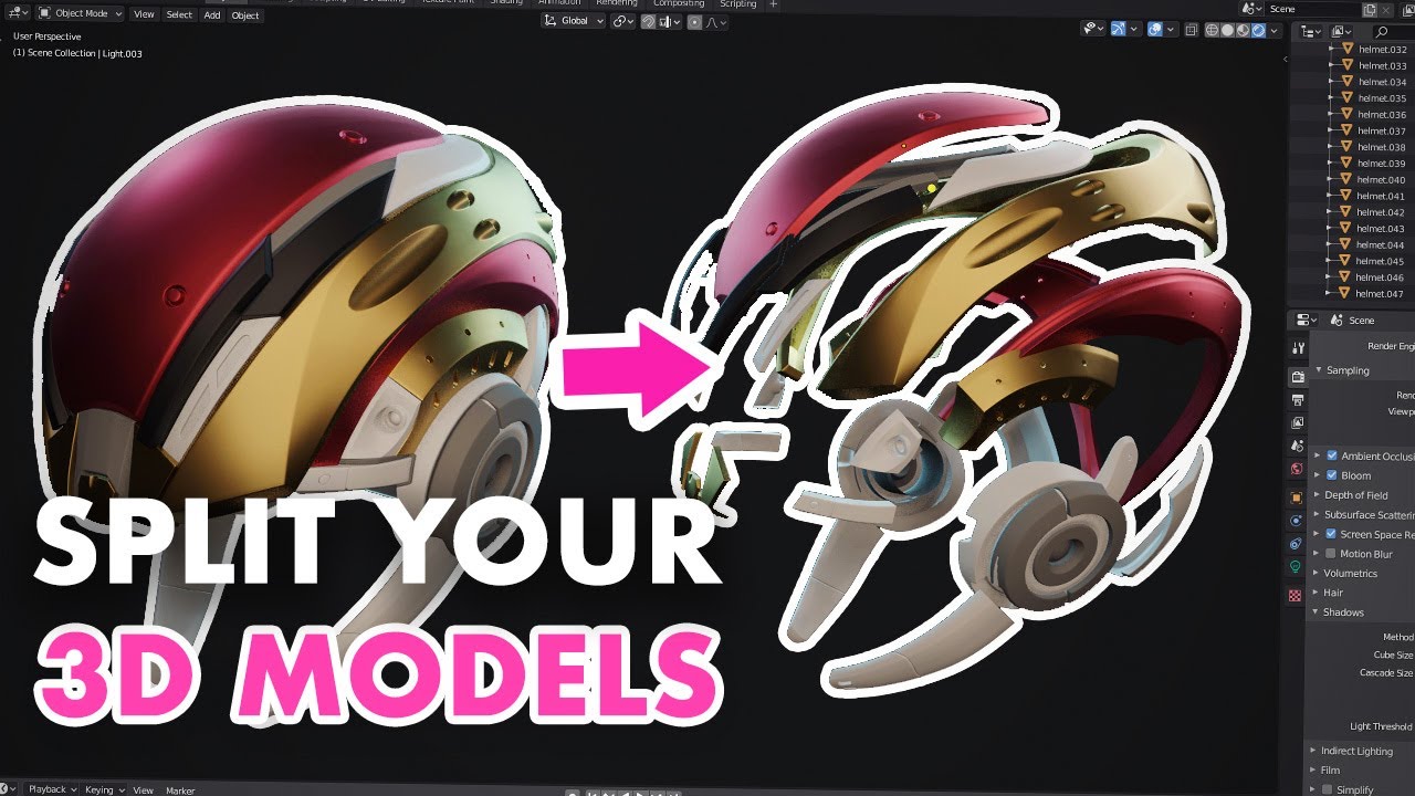 When To Split Your 3D Models - 3D Modeling Fundamentals