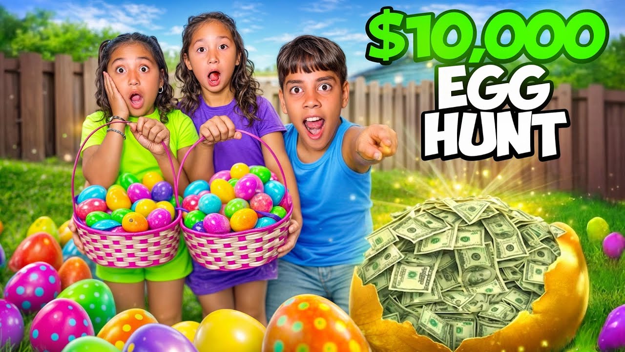 EXTREMA CACERÍA DE HUEVOS DE PASCUAS | HUEVO DE ORO *$1,000* 🥚😳