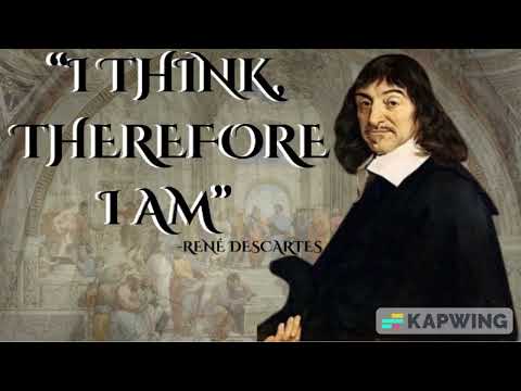 "𝓘 𝓣𝓱𝓲𝓷𝓴, 𝓣𝓱𝓮𝓻𝓮𝓯𝓸𝓻𝓮 𝓘 𝓪𝓶" (Cogito, ergo sum) by René Descartes