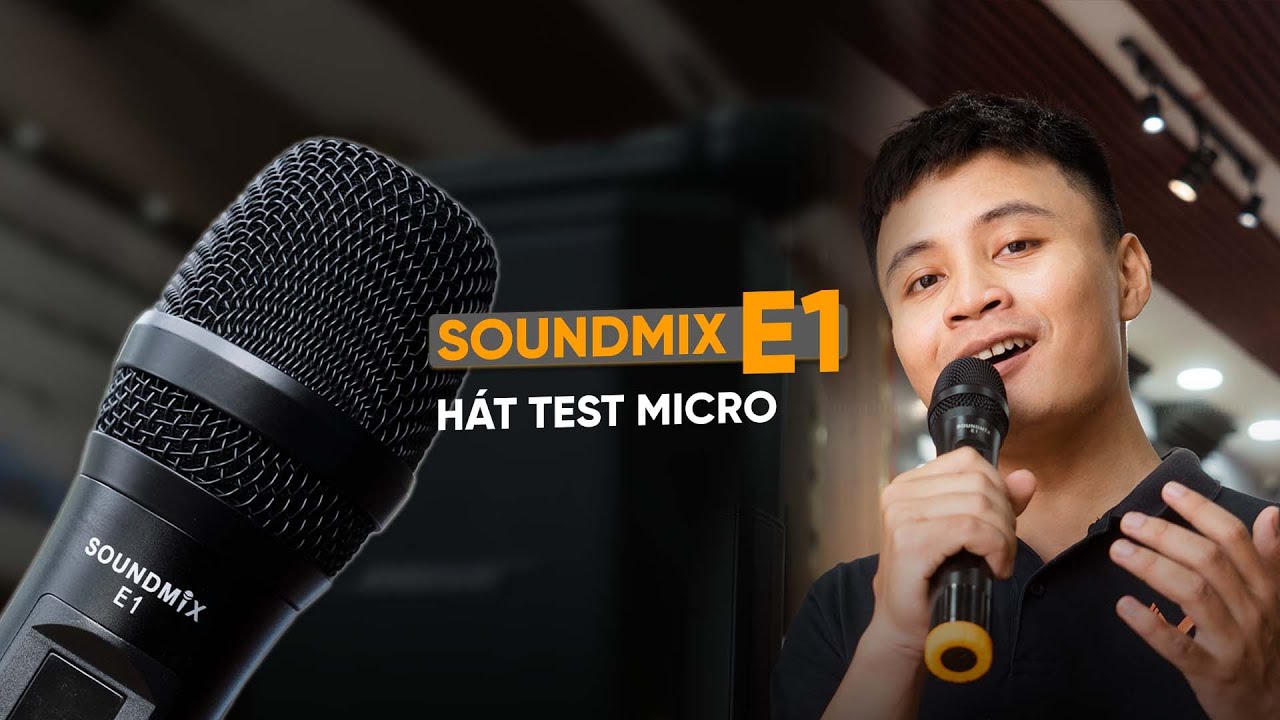 Micro SoundMix E1 Karaoke Có Echo | Phù Hợp Cho Loa Kéo Di Động