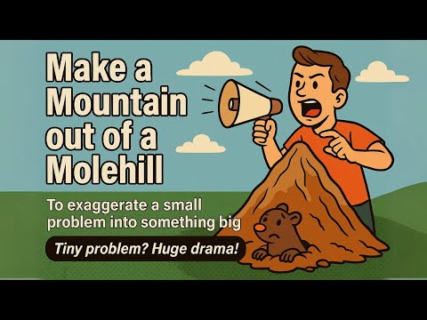 'Make a Mountain out of a Molehill' Explained | English Idiom Lesson