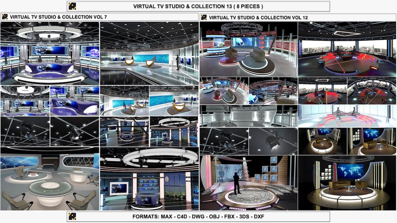 3d Virtual TV Studio Sets