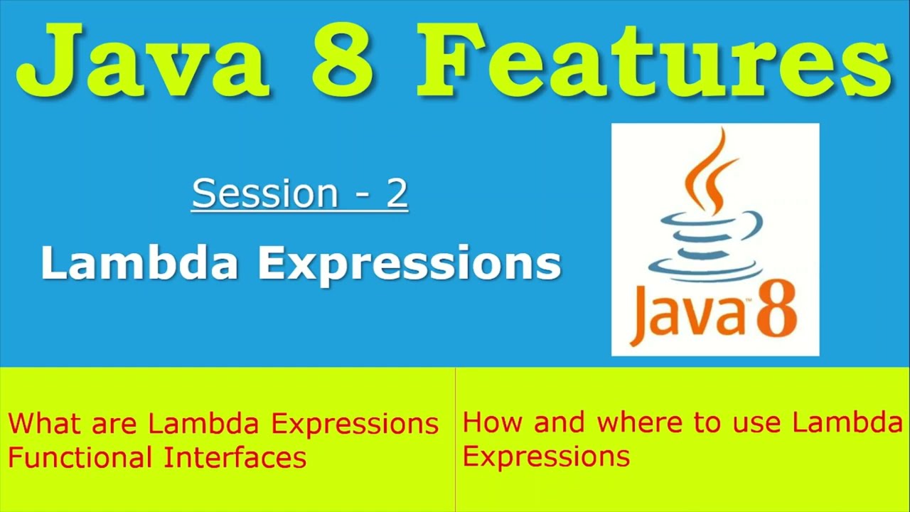 #2 - Java 8 - Lambda Expressions | Usage with Examples #java #java8 #lambda #functionalprogramming
