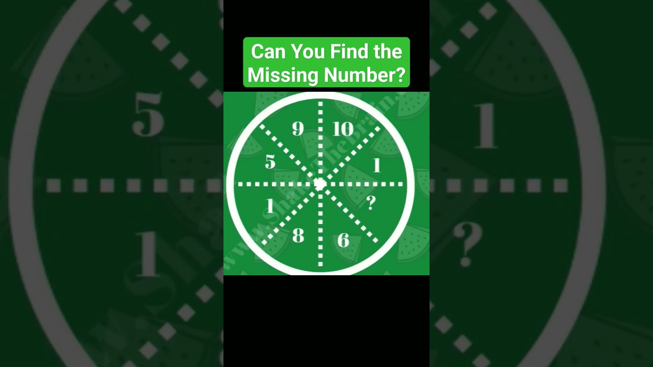 Can You Find the Missing Number? #logicpuzzle, #logicriddles, #maths, #puzzles