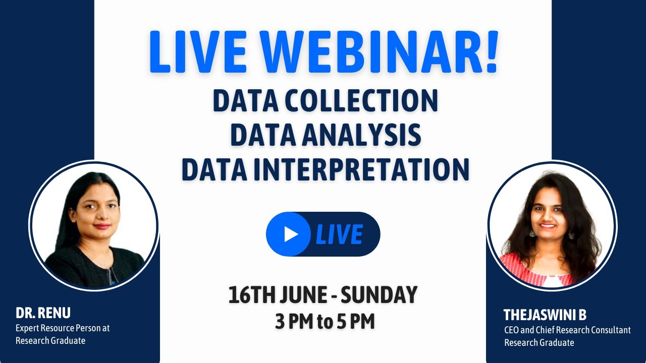 Live Webinar on Questionnaire Design, Data Collection, Data Analysis & Data Interpretation