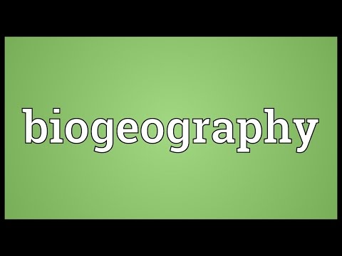 Biogeography Meaning
