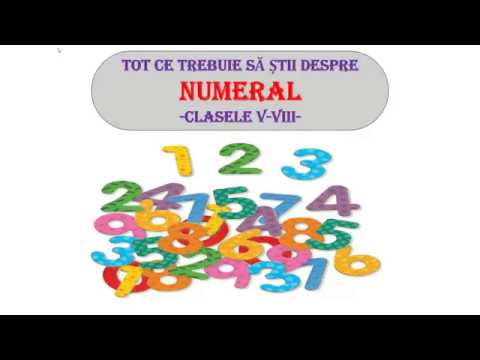 Numeralul – Să învățăm limba română