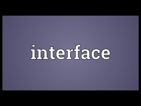 Interface Meaning