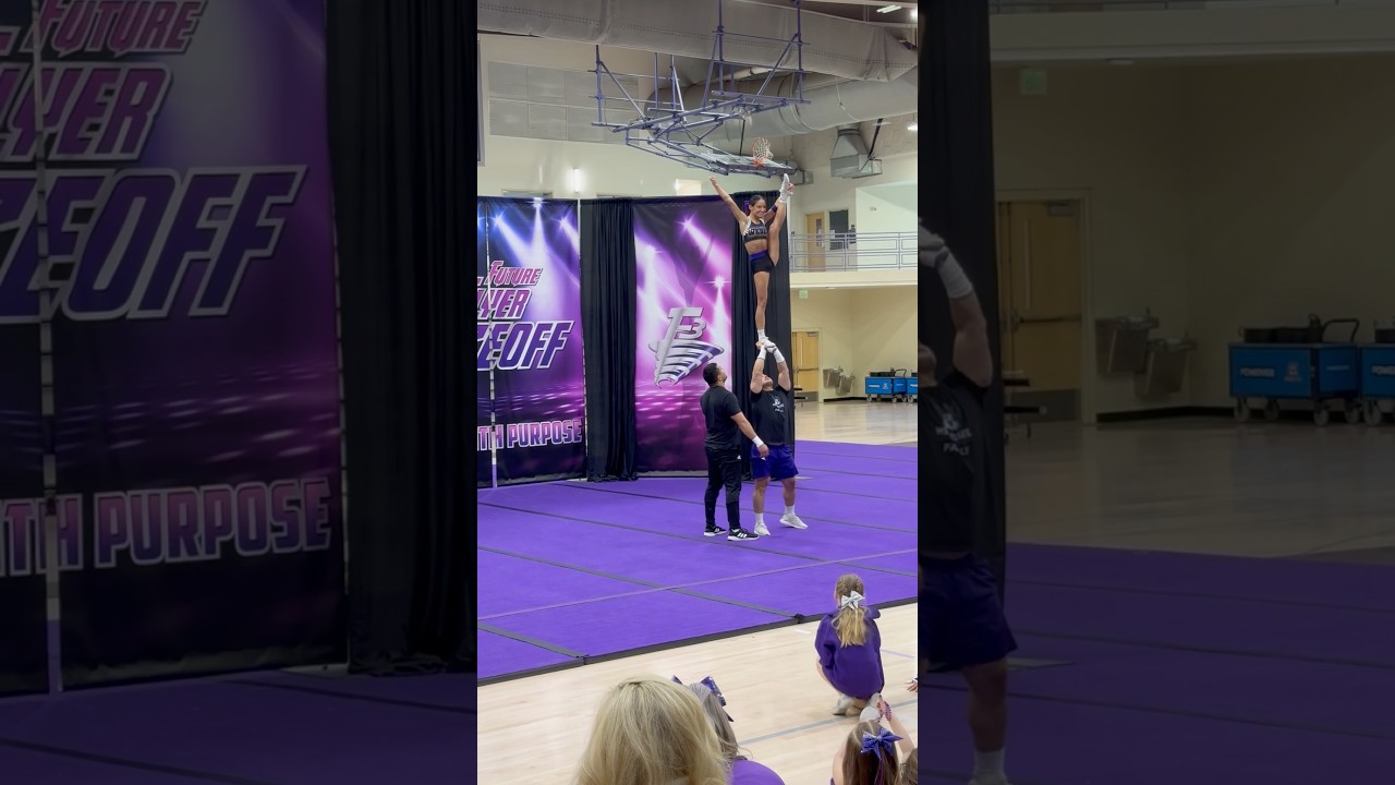 stunts performance with @katabela #cheer #stunts #acro #cheerleading #workout #fitness