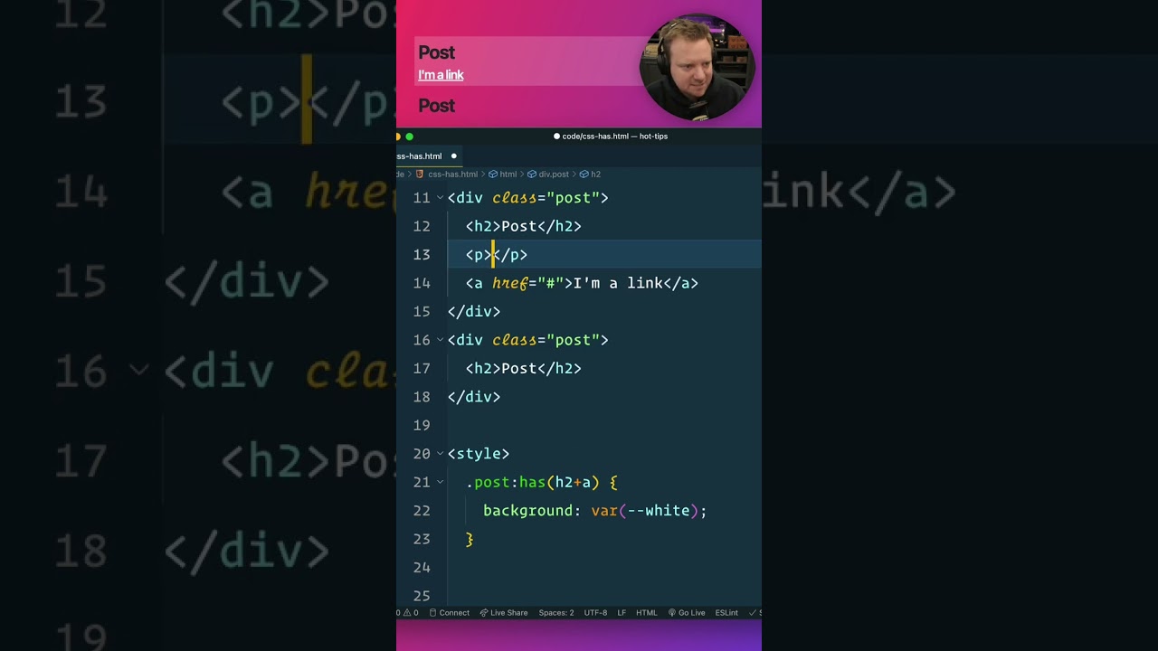 CSS :has() with multiple children!