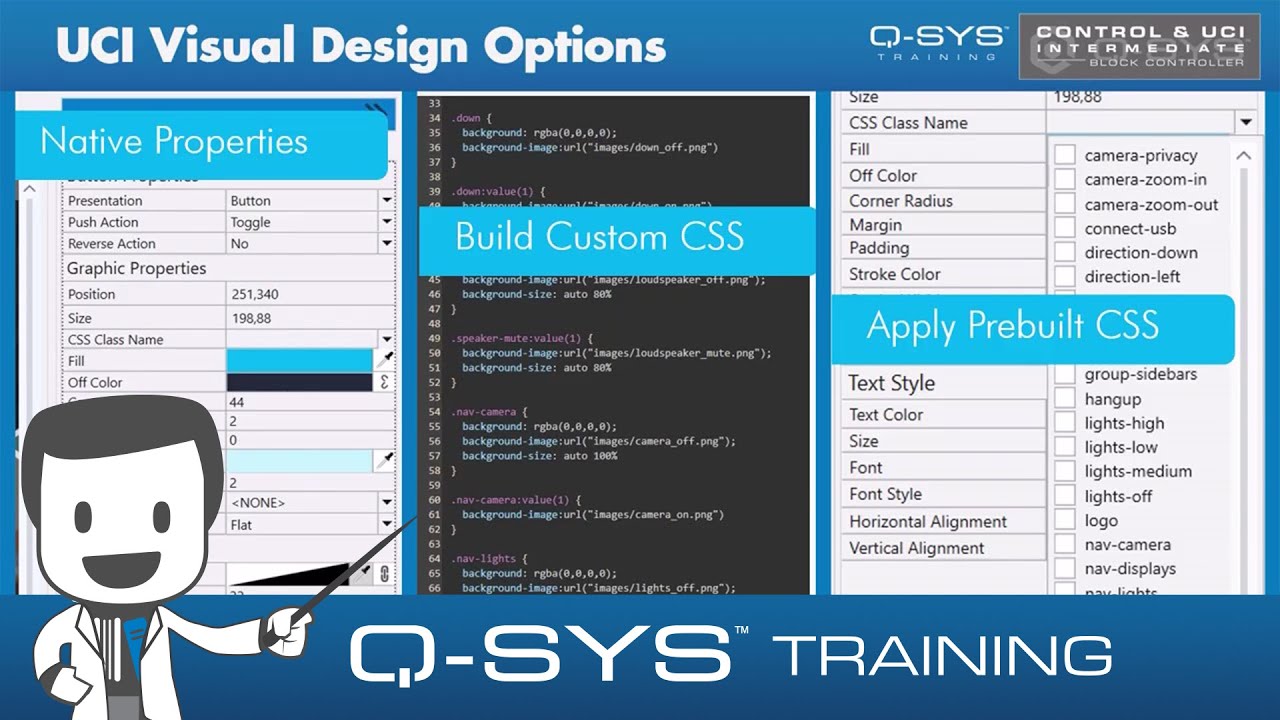 Q-SYS Training  |  Control and UCI INTERMEDIATE - D1 -  Cascading Style Sheets Basics