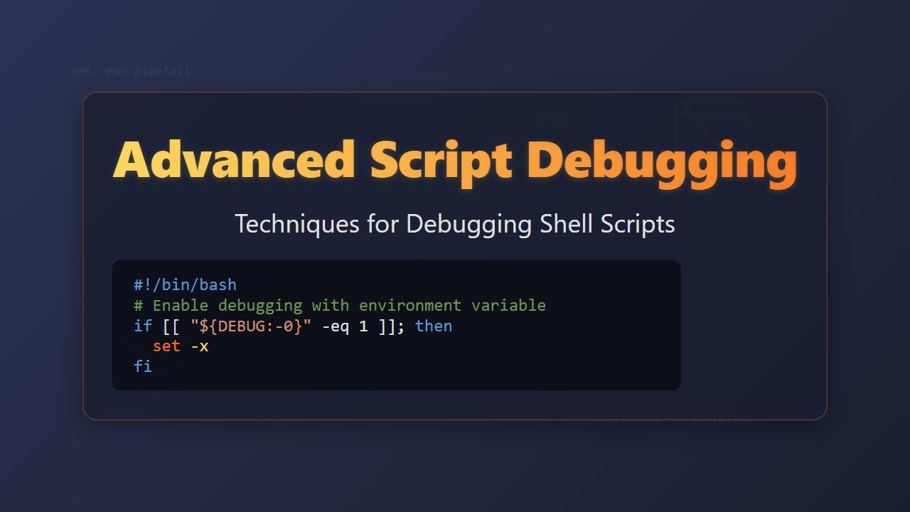 Advanced Shell Script Debugging: Techniques & Tools for Beginners