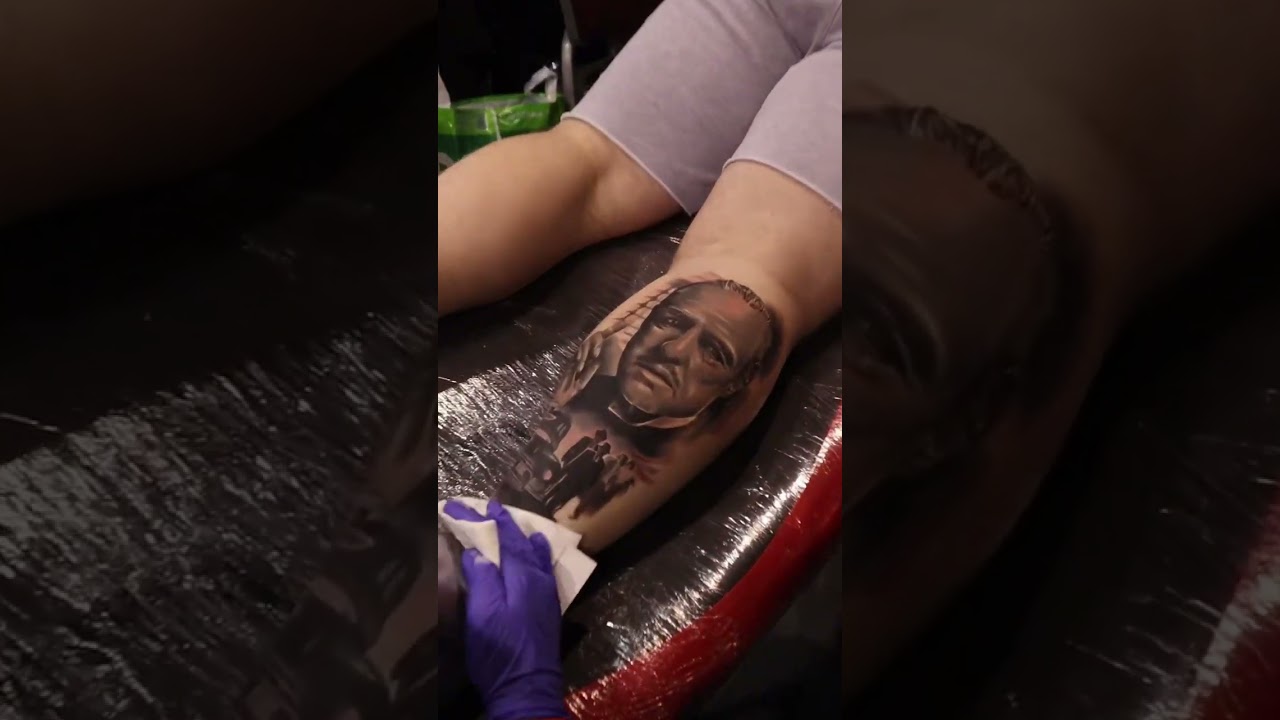 😎 How Cool Is This Godfather Tattoo By Liamctattoos @ Tattoo Freeze #tattuba #tattoo  #godfather