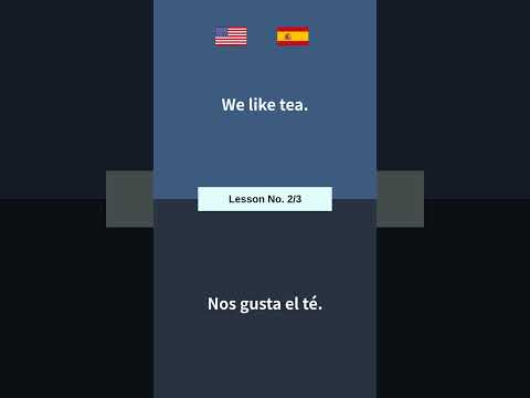 "We like" Daily Spanish for English Speakers: Pick Up One Phrase Each Day!#4