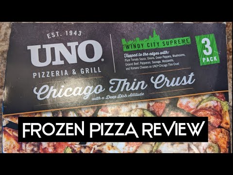 FROZEN PIZZA REVIEW: UNO PIZZERIA & GRILL Chicago Thin Crust Windy City Supreme