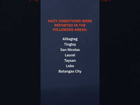 Taal volcanic smog hits parts of Batangas after June 6 sulfur dioxide spike
