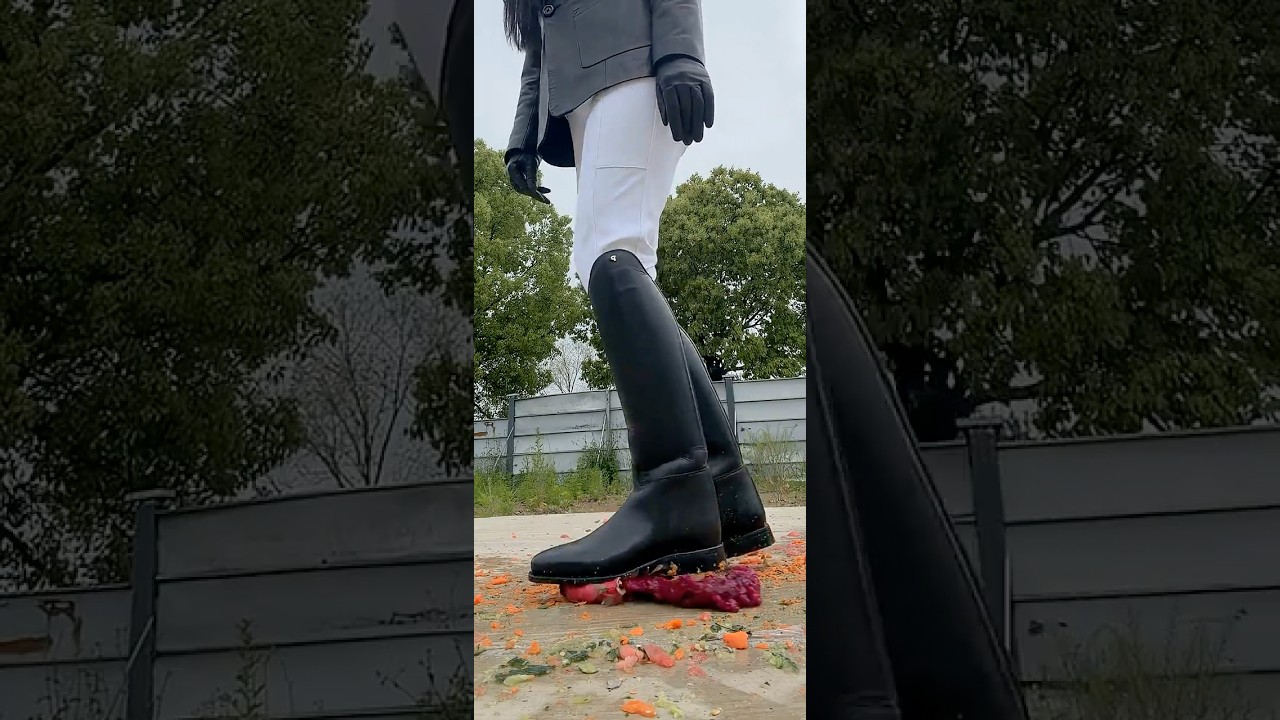 Petrie Riding boots mercilessly crush dragon fruit ! Heavy Stomps #ridingboots #crush