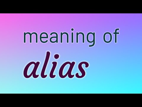 Alias - 22 English Vocabulary Flashcards
