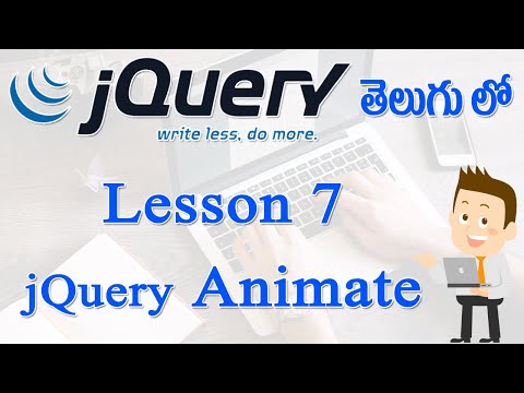 Learn jQuery Tutorials in Telugu Lesson 7 jQuery Effects Animate and Stop Methods - Mind Luster
