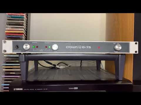 Crown D-75 Stereo Power Amplifier (USA) | Reverb