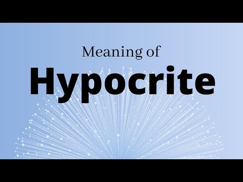 Meaning of Hypocrite