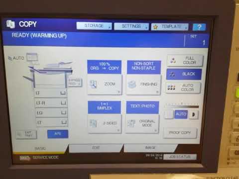 How do connect the network to Toshiba printers