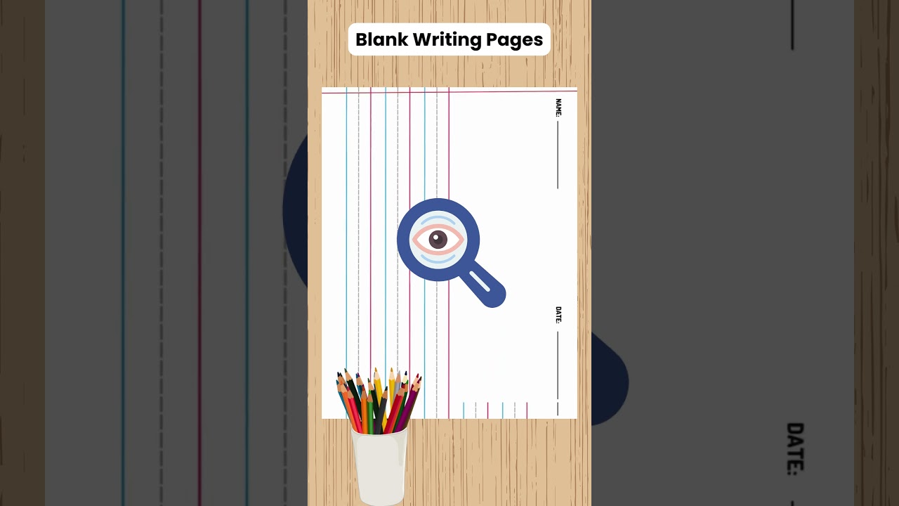 Blank Writing Worksheets Template Download link in Description
