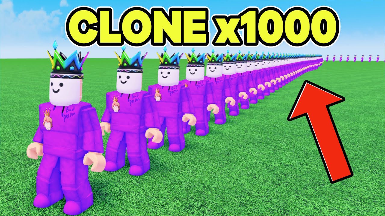 I GLITCHED THE GAME CLONING My SELF In Roblox