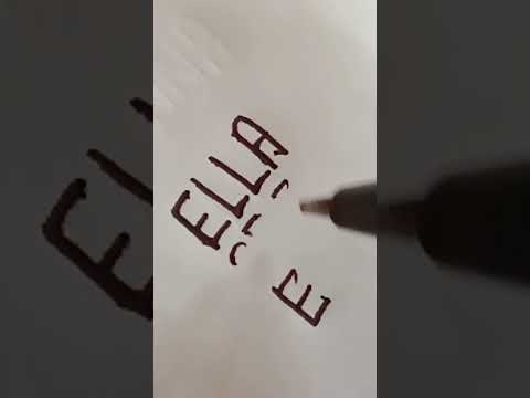 ELLA name logo..#logo #shorts #brand