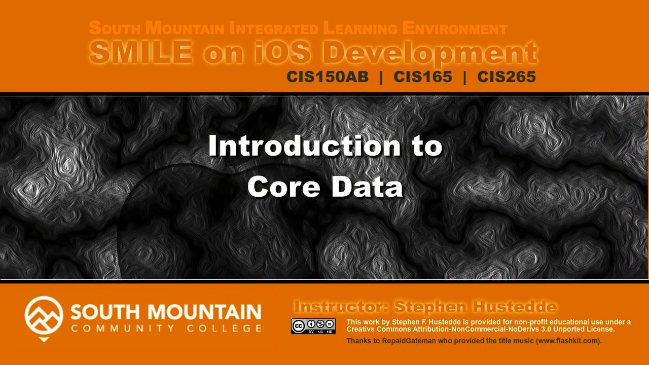 iOS Swift 4 11A Intro to Core Data