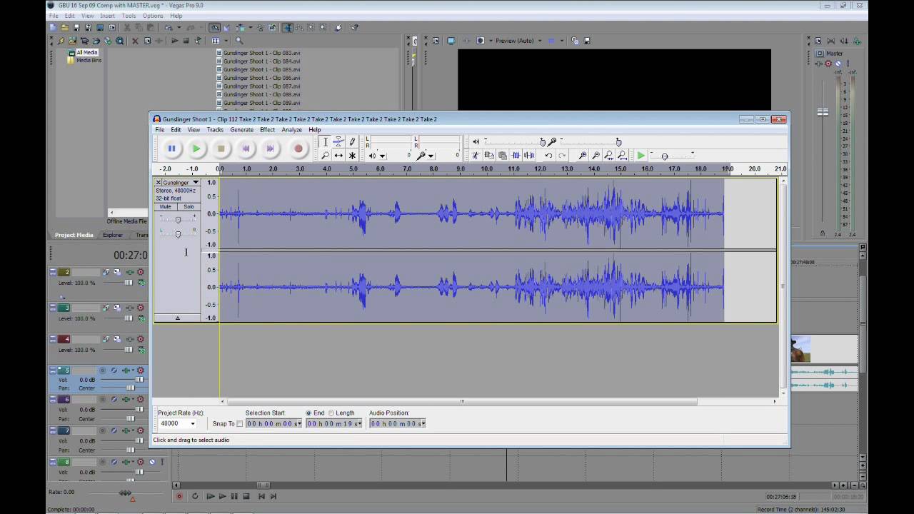 Sony Vegas Pro 9 Eliminating Bad Audio