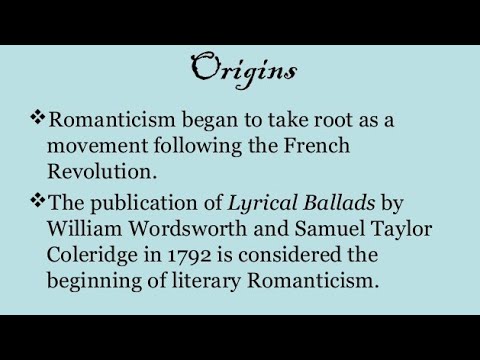 Romanticism | Definition and characteristics | with notes Pdf