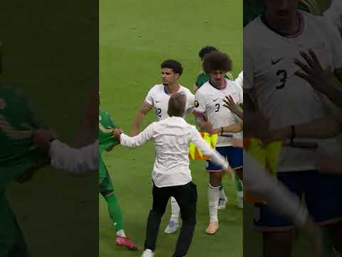 Things get CHIPPY between USMNT and Saudi Arabia 🍿😲 #unitedstates #soccer #goldcup