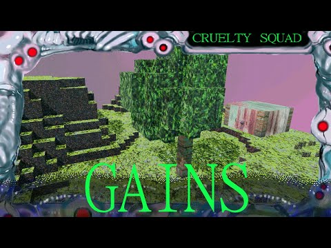 Cruelty Squad Custom Map: GAINS v1.0.0 Showcase