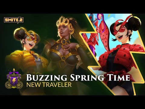 Buzzing Spring Time Traveler available NOW in SMITE 2!