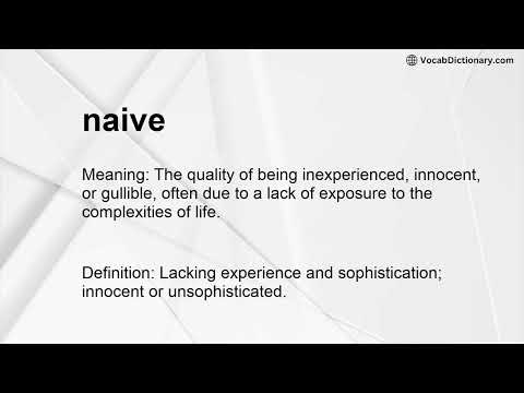 naive Meaning