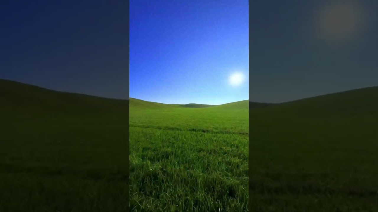 Windows XP wallpaper in real life😁 (tt: @cinematicjourney) #viral #youtubeshorts