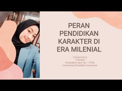 Presentasi Artikel Jurnal Ilmiah "Peran Pendidikan Karakter Di Era Milenial"