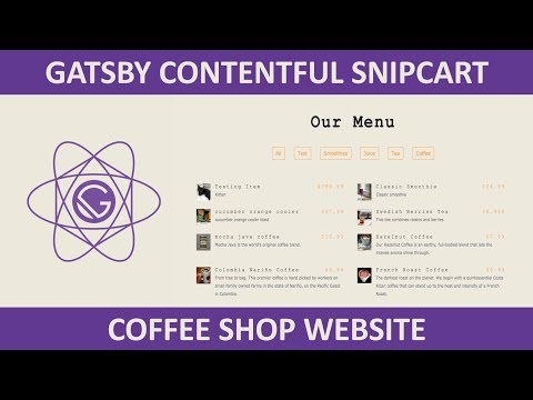 Gatsby Coffee Shop Website
