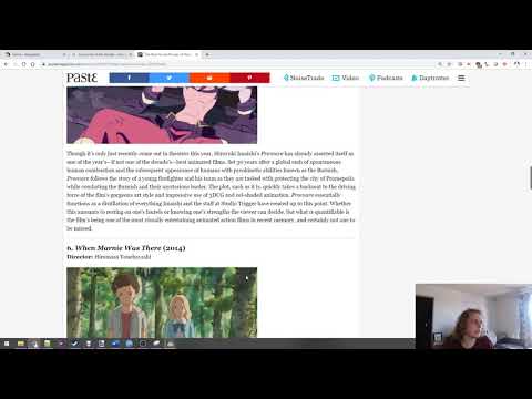 Let's look at Paste Magazine's Best 10 Anime Movies of the 2010s
