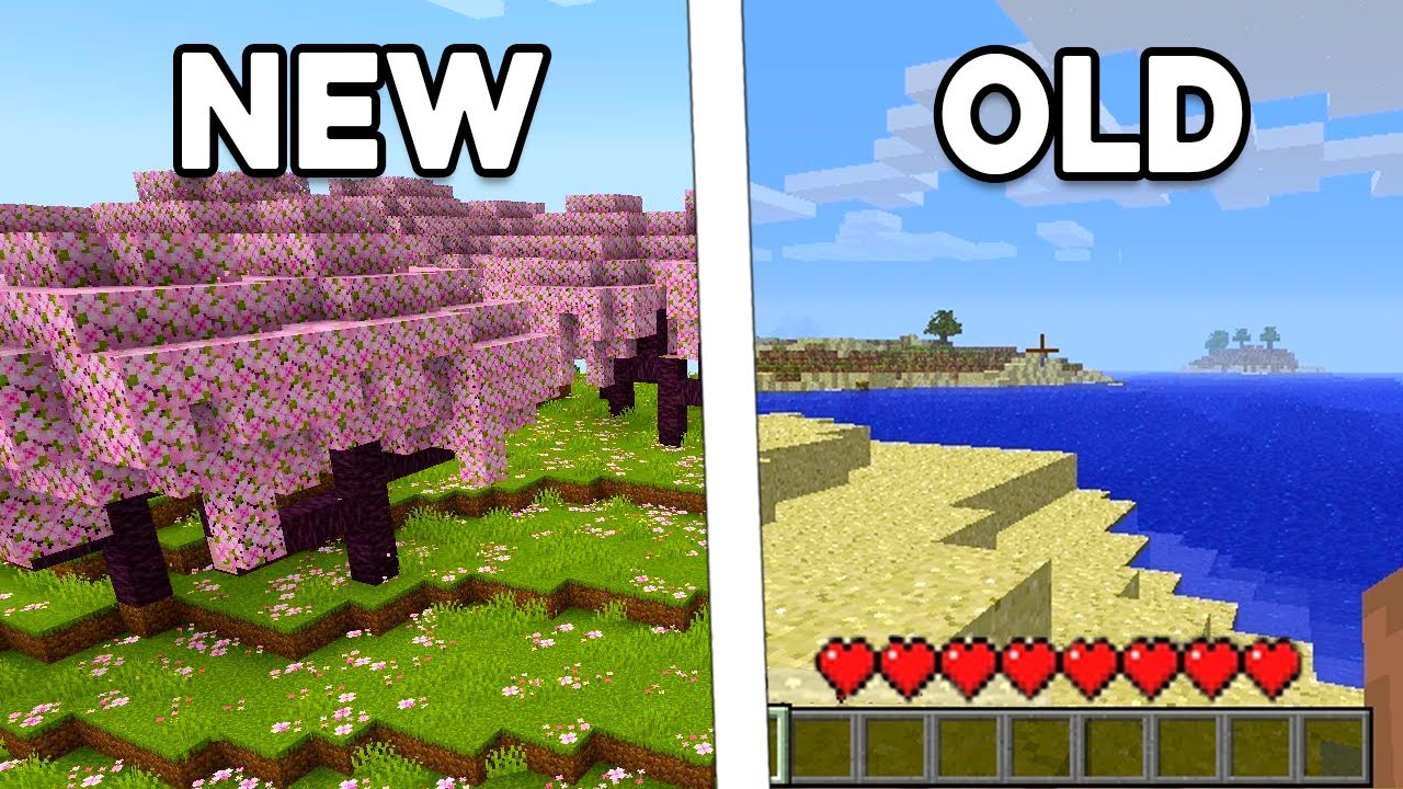 Minecraft Title Screens Throughout Time