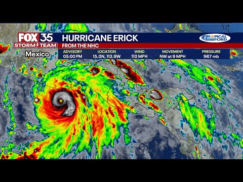 Hurricane Erick expected to intensify in Eastern Pacific before hitting Mexico