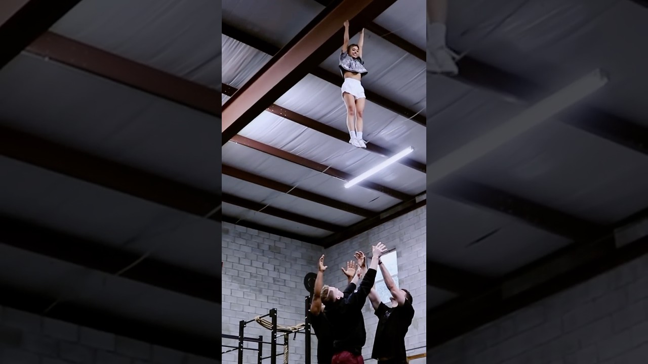 Normal cheerleading 💀 #shorts